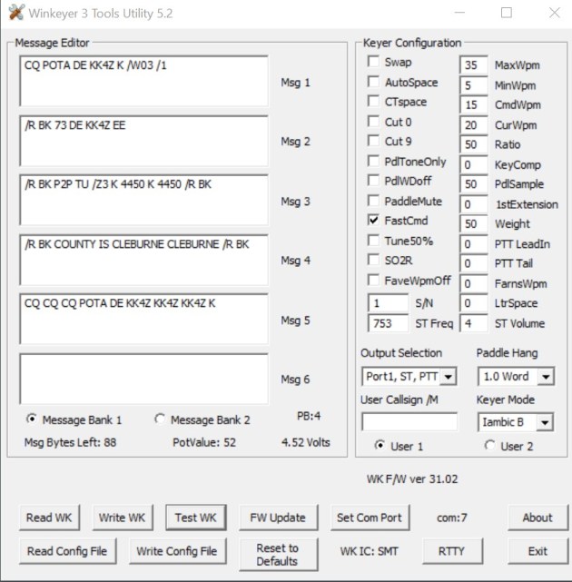 K1EL Keyers – KK4Z